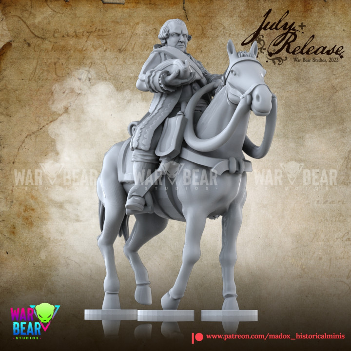 3D Printable AWI French High Command by BattleCat Miniatures