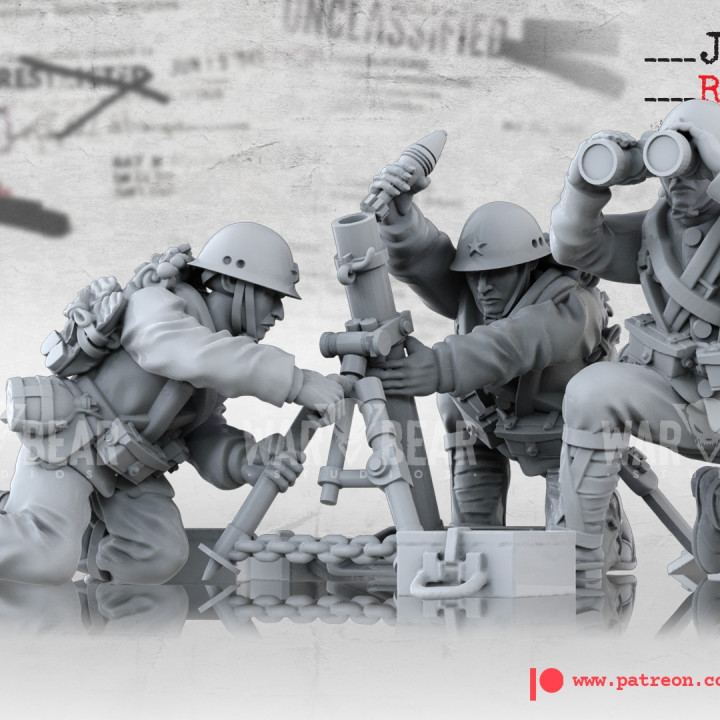 3D Printable WWII Japanese Support weapons 2 by BattleCat Miniatures