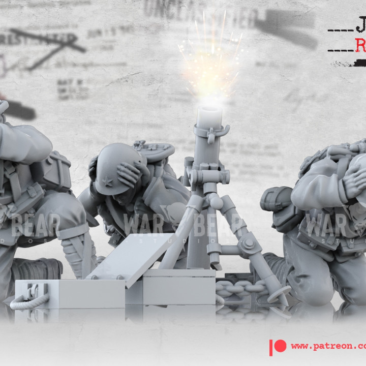 3D Printable WWII Japanese Support weapons 2 by BattleCat Miniatures