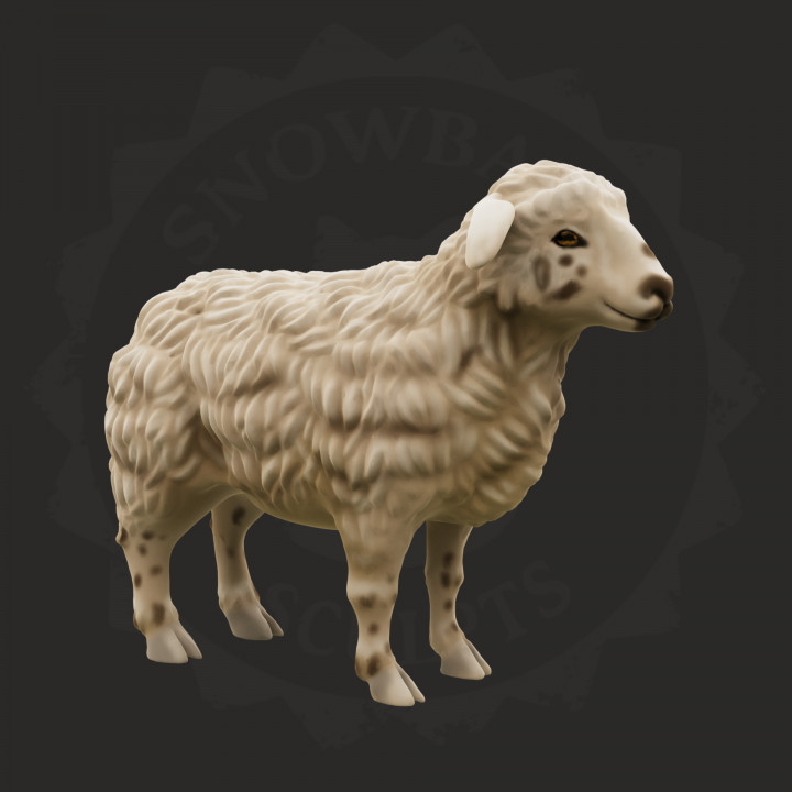 3D Printable Sheep Set by Snowball Sculpts