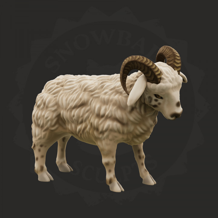 3D Printable Sheep Set by Snowball Sculpts
