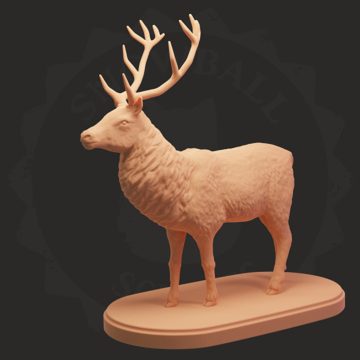 3D Printable Stag Set by Snowball Sculpts