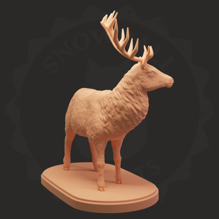 3D Printable Stag Set by Snowball Sculpts