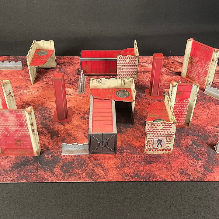 3D Printable Competitive Kill Team tournament terrain set compatible ...