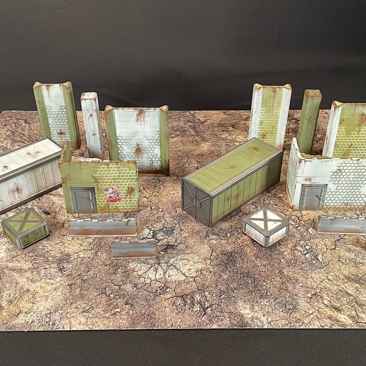 3D Printable Competitive Kill Team tournament terrain set compatible ...