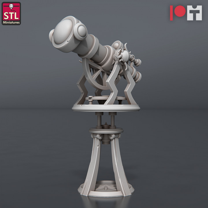 3D Printable Astronomer Telescope by STL Miniatures