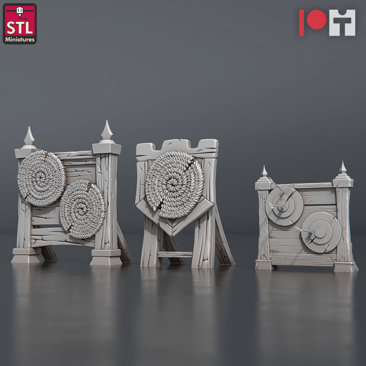 3D Printable Jousting Shooting Targets by STL Miniatures