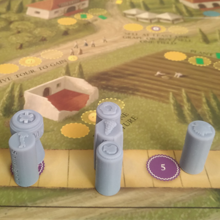 3D Printable Viticulture Essential Edition Upgraded Player Tokens by ...