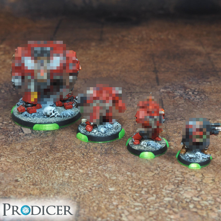 3D Printable Round base squad or unit marker for 25 to 100mm bases by ...