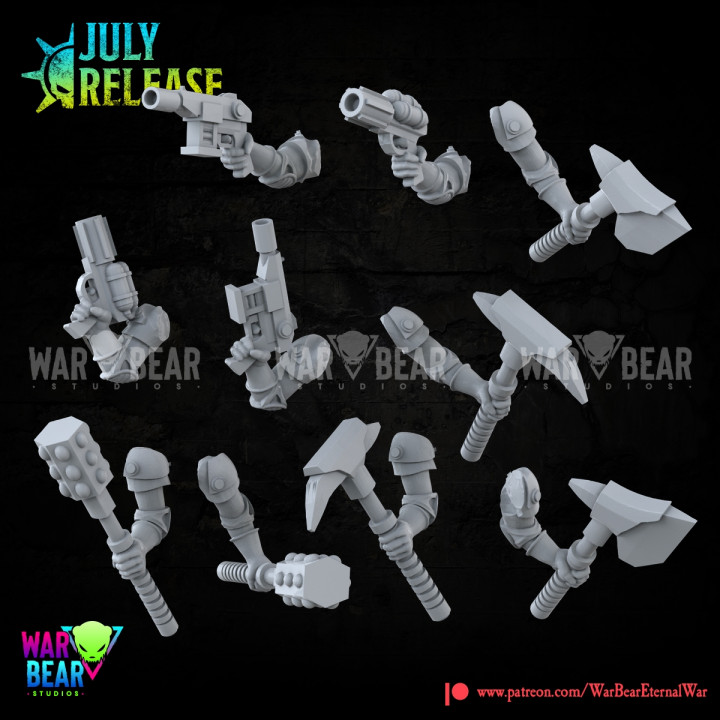 3D Printable Alien Cult Foot soldiers by BattleCat Miniatures