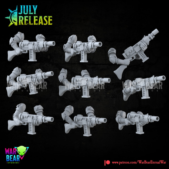 3D Printable Alien Cult Foot soldiers by BattleCat Miniatures
