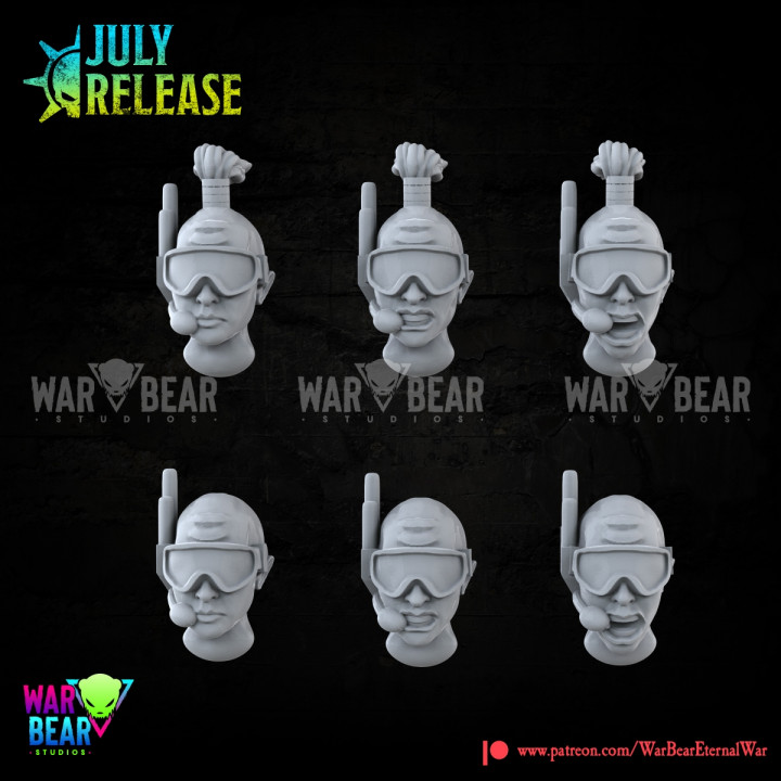 3D Printable Alien cult Reaper Bikers by BattleCat Miniatures