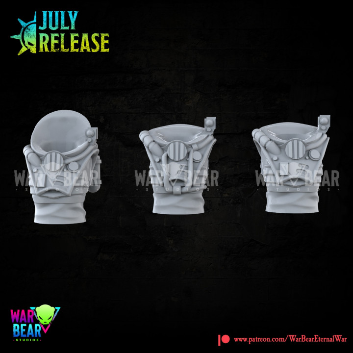 3D Printable Alien cult Reaper Bikers by BattleCat Miniatures