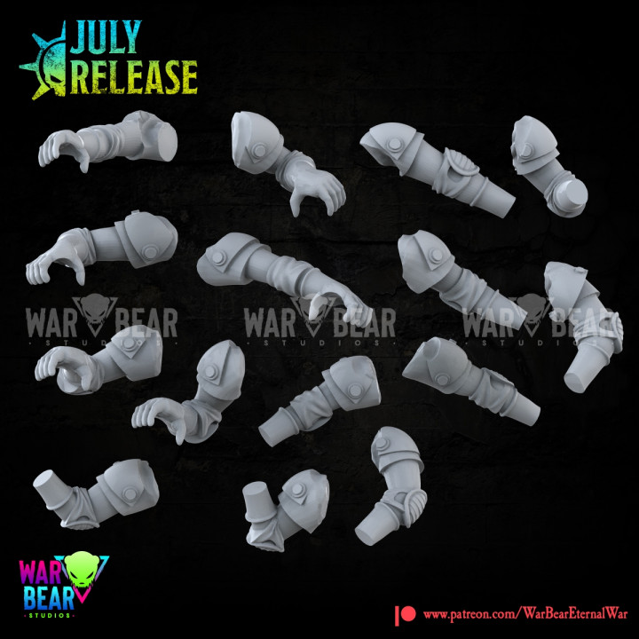 3D Printable Alien cult Reaper Bikers by BattleCat Miniatures