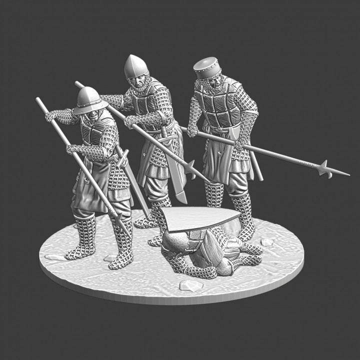 3D Printable Medieval soldiers with billhooks by Northern Crusades ...