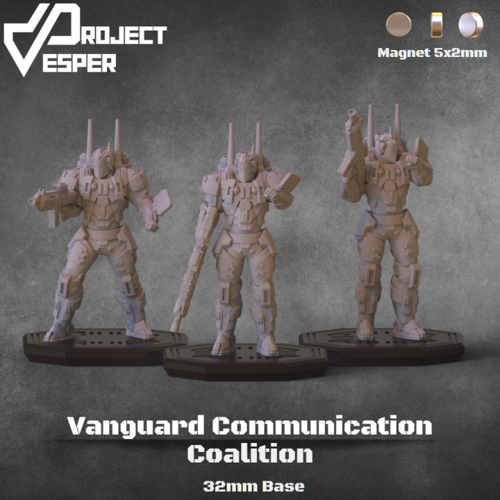 3D Printable Vanguard Communication (Magnetize) by Vesper Project