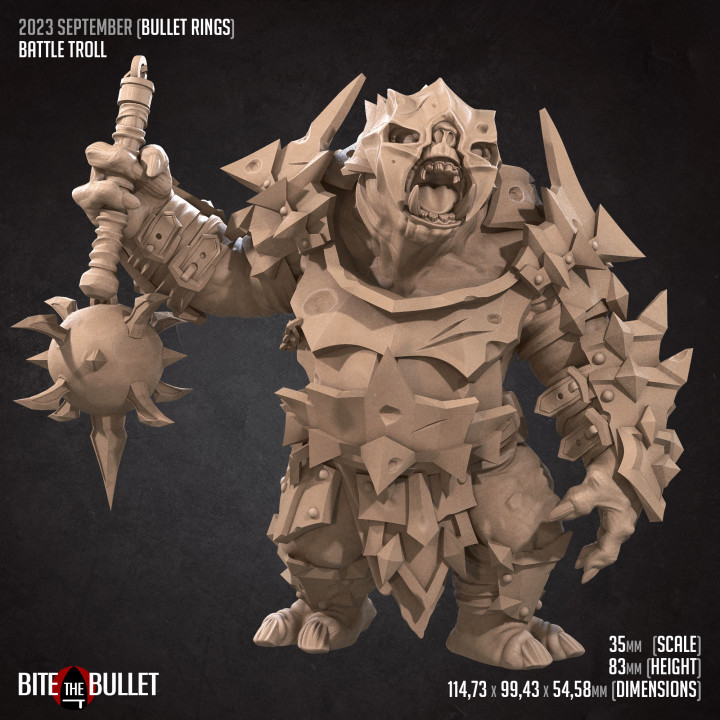 3D Printable Battle Troll by Bite the Bullet