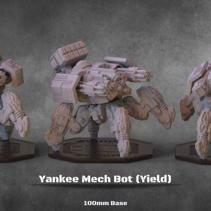 3D Printable Yield "Yankee Mech bot" (Magnetize) by Vesper Project