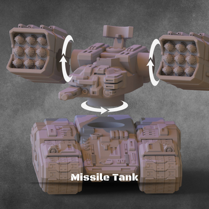 3D Printable Missile Tank (Magnetize) by Vesper Project