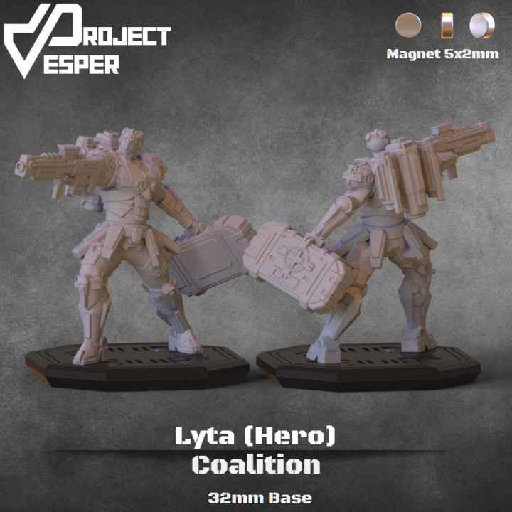 3D Printable Lyta "medic hero"(Magnetize) by Vesper Project