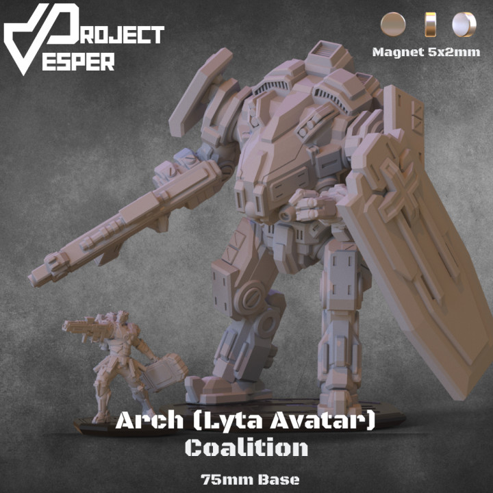 3D Printable Arch "Lyta Avatar" (Magnetize) by Vesper Project