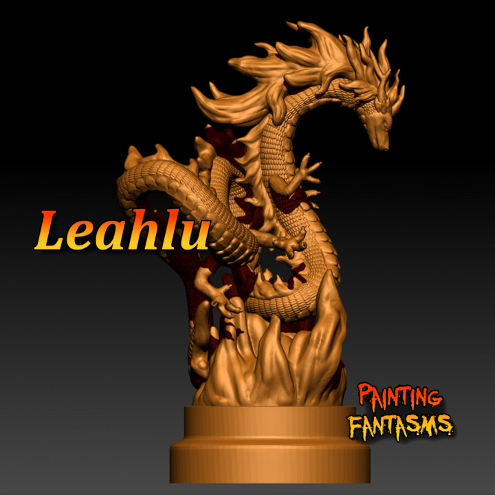 3D Printable Leahlu, The Great Fire Dragon by Studio Fantasms