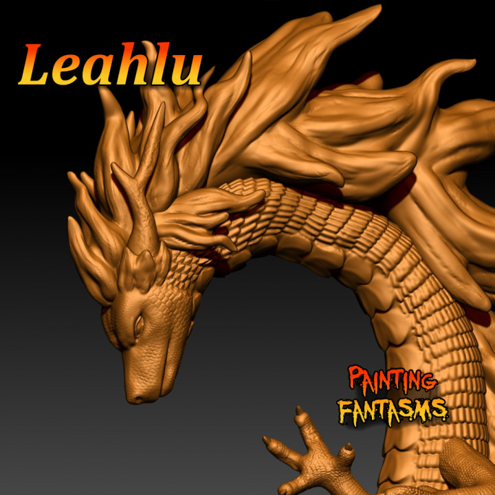 3D Printable Leahlu, The Great Fire Dragon by Studio Fantasms