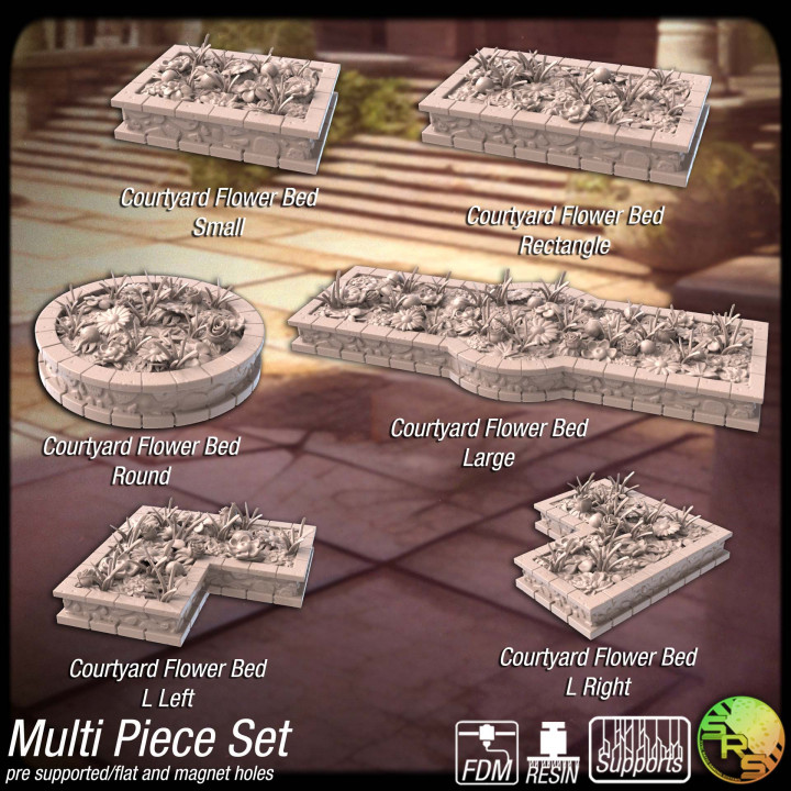 3D Printable Courtyard Terrain Set by Sync Ratio Systems