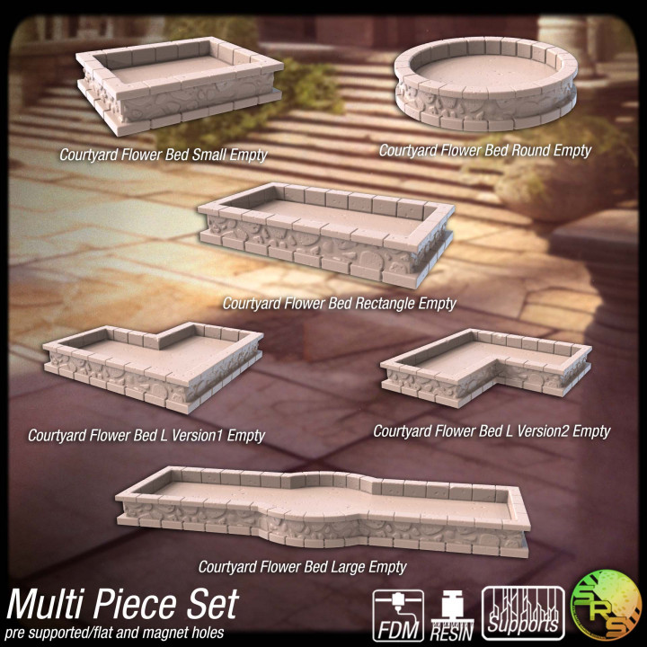 3D Printable Courtyard Terrain Set by Sync Ratio Systems