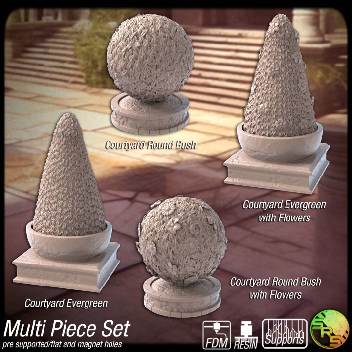 3D Printable Courtyard Terrain Set by Sync Ratio Systems