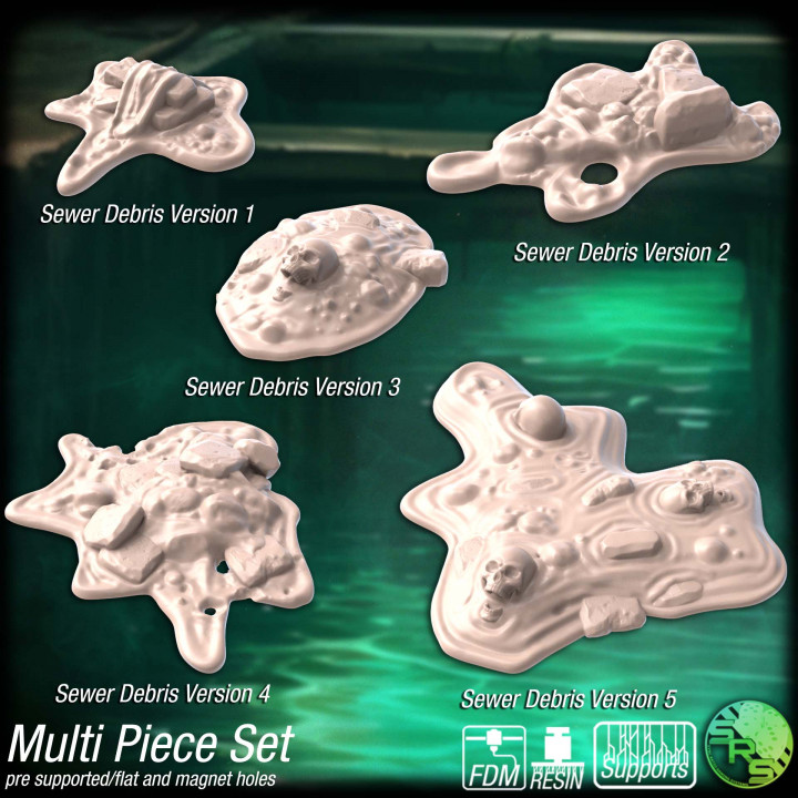 3D Printable Sewer Terrain Set by Sync Ratio Systems