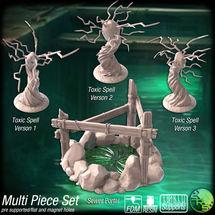 3D Printable Sewer Terrain Set by Sync Ratio Systems