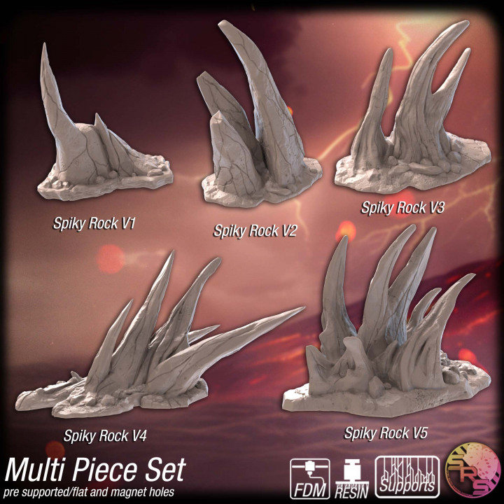 3D Printable Volcano Terrain Set by Sync Ratio Systems