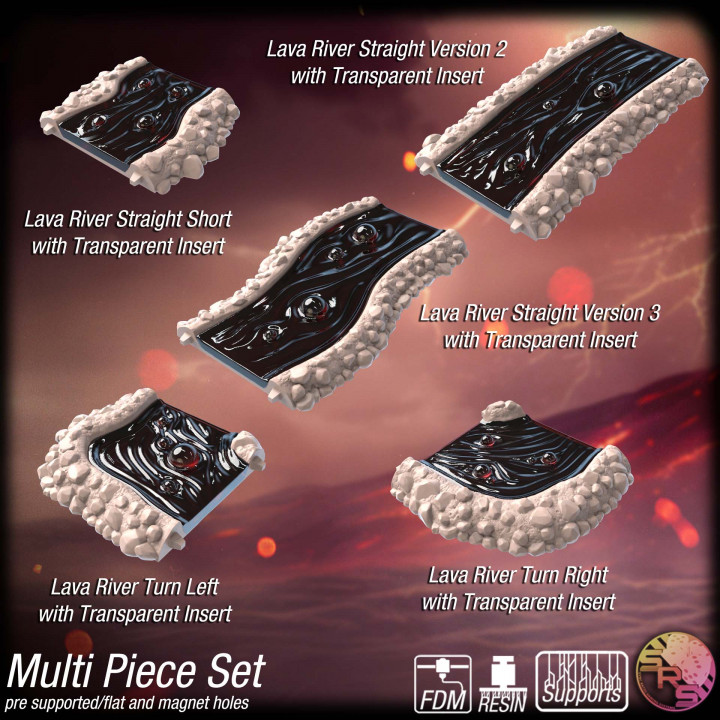 3D Printable Volcano Terrain Set by Sync Ratio Systems