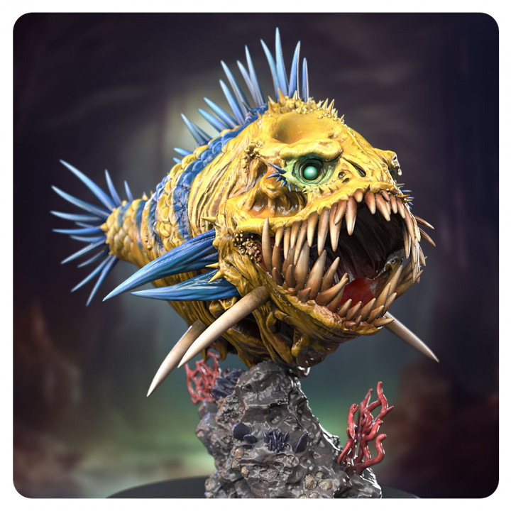 3D Printable Fish Creature - Regular & Mutated by Silvia Corso