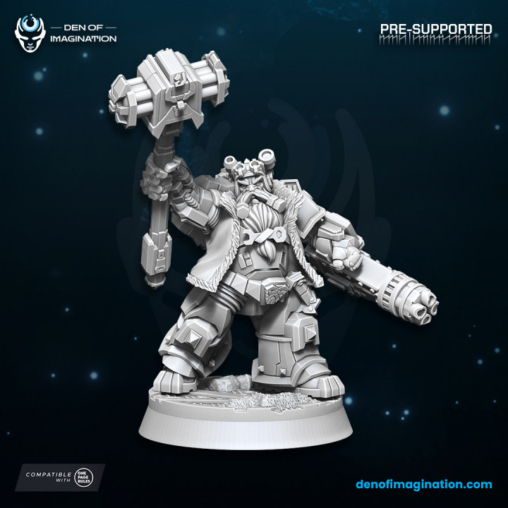 3D Printable Space Dwarfs - Khazaroth Empire Techsmith set by WildMesh