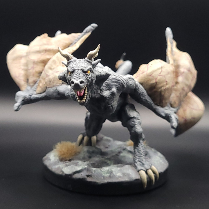 3D Print of Elite Orc Riding Wyvern (includes Wyvern only version) by ...