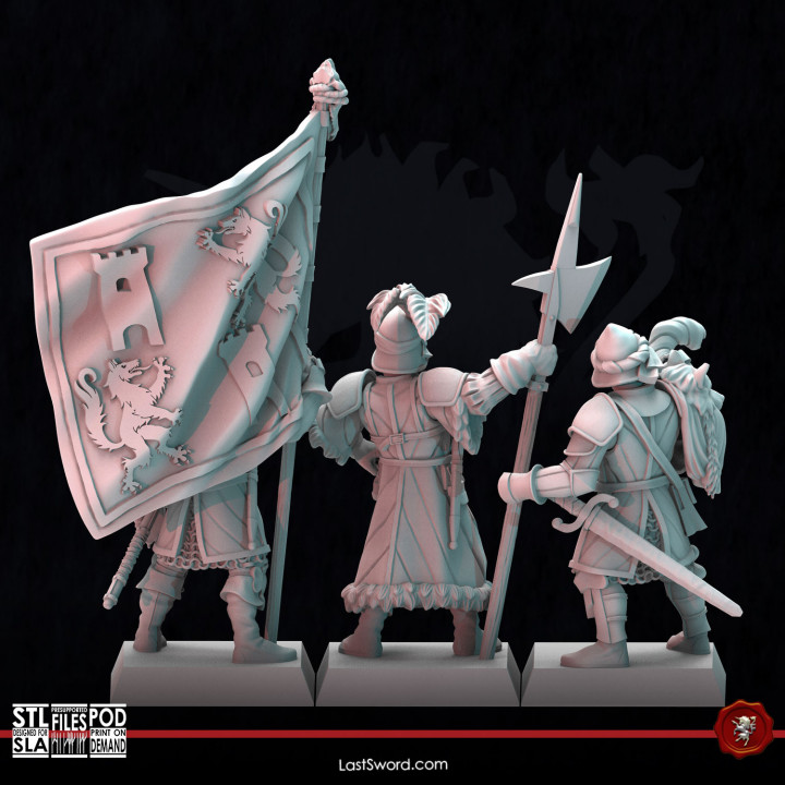 3D Printable Halberdier of the Avernia by LastSword Miniatures