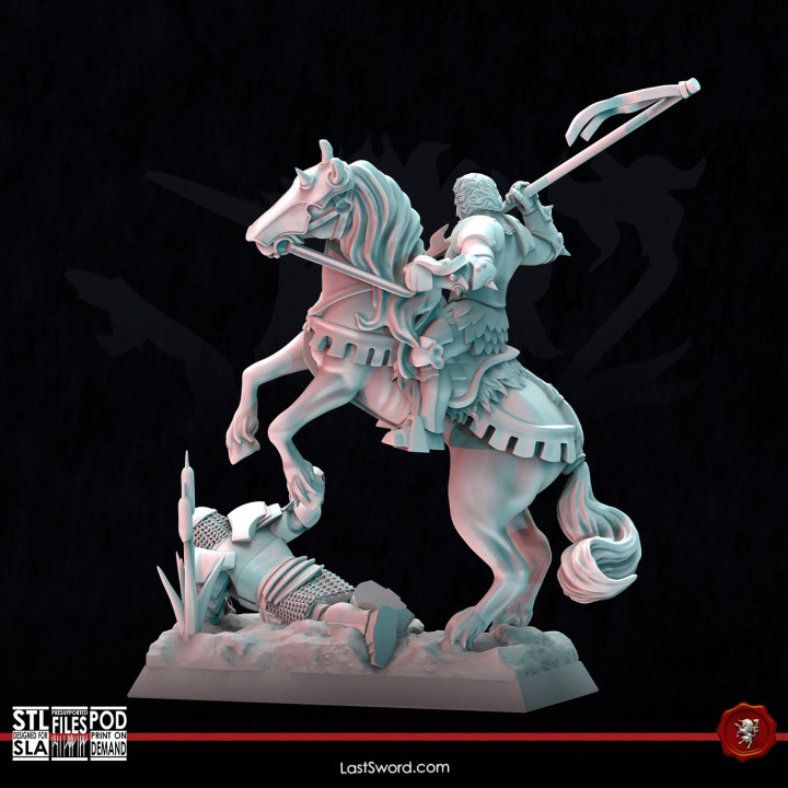 3D Printable Mordred - The Golden Bastard by LastSword Miniatures