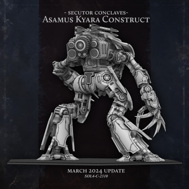 3D Printable Secutor Conclaves - Asamus Kyara Construct by Solwyte Studio