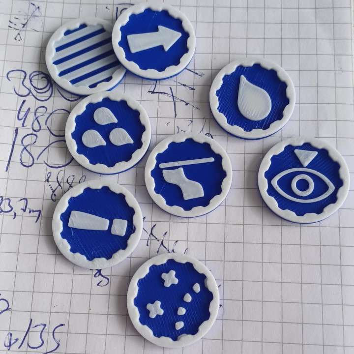 3D Print of Game Token Project - One Page Rules Tokens by michaelwinterling