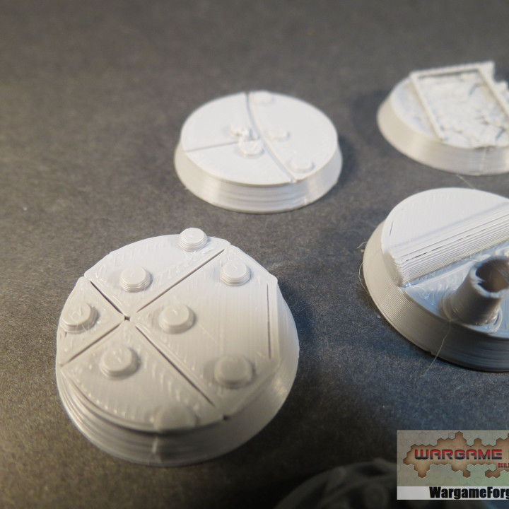 3D Printable Ten 25mm Industrial Themed Miniature & Model Bases by ...