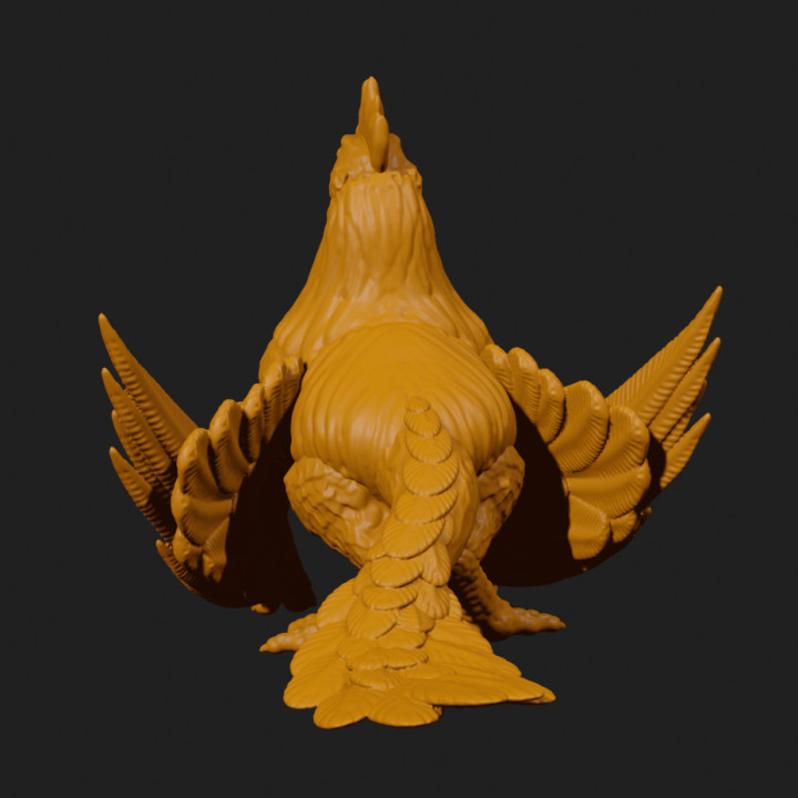 3D Printable Crowing Cockatrice by Donya Quick