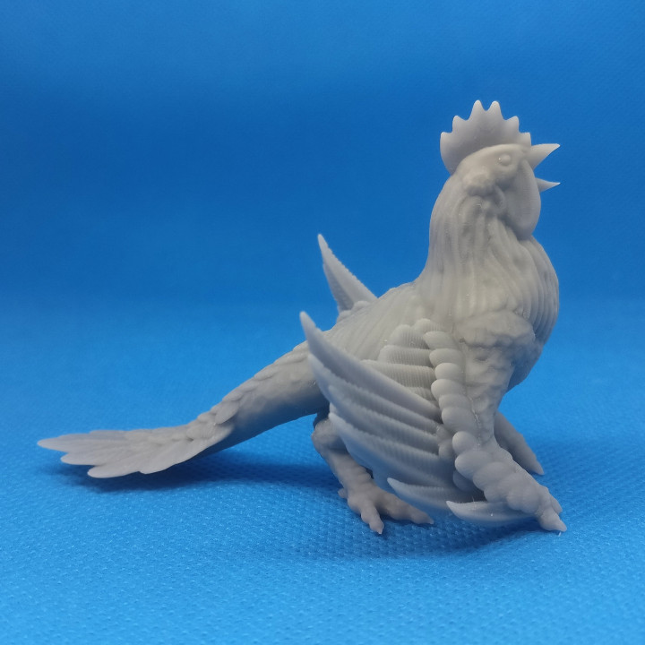 3D Printable Crowing Cockatrice by Donya Quick