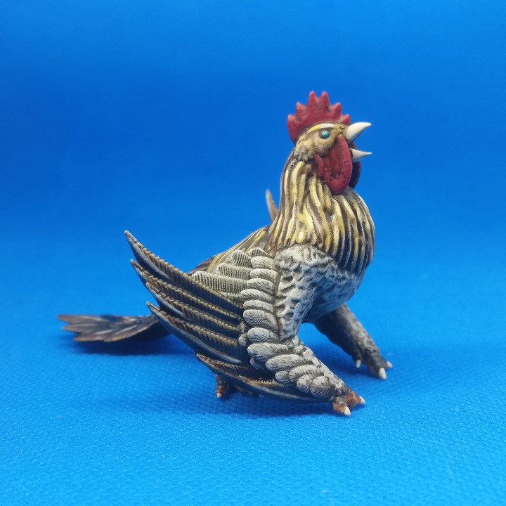 3D Printable Crowing Cockatrice by Donya Quick