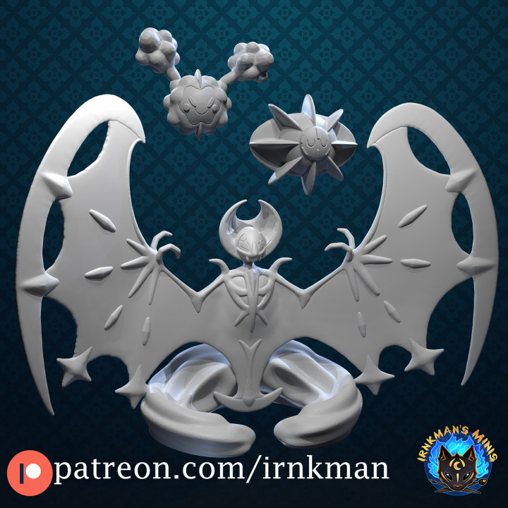 Téléchargement Cosmog / Cosmoem / Lunala (Pokemon 35mm True Scale ...