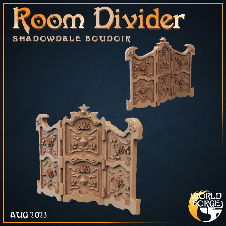 3D Printable Shadowdale Room Divider by World Forge Miniatures