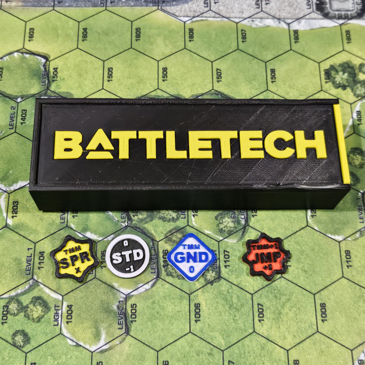 3D Print of Battletech - Alpha Strike Tokens (expanded) by mbabisch