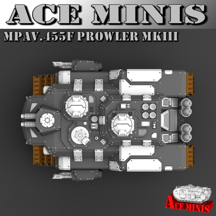 3D Printable MPAV 455f Prowler MkIII by ACE Minis