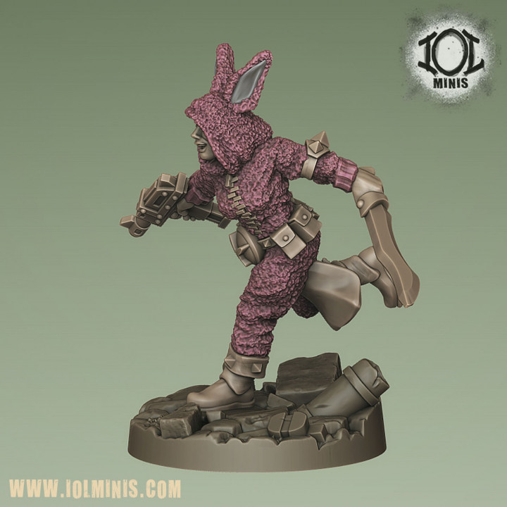 3D Printable Bunny Clan - Luna the Loon by Imitation of Life Miniatures